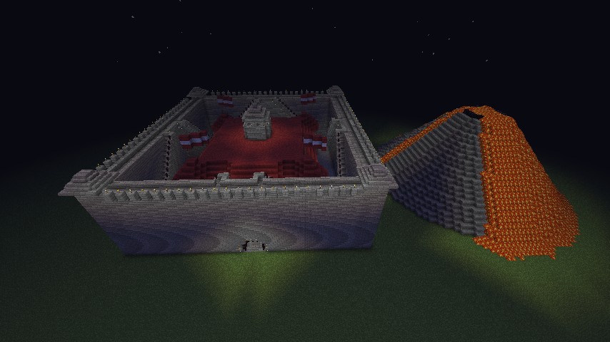 Castle + Vulcano! Minecraft Map