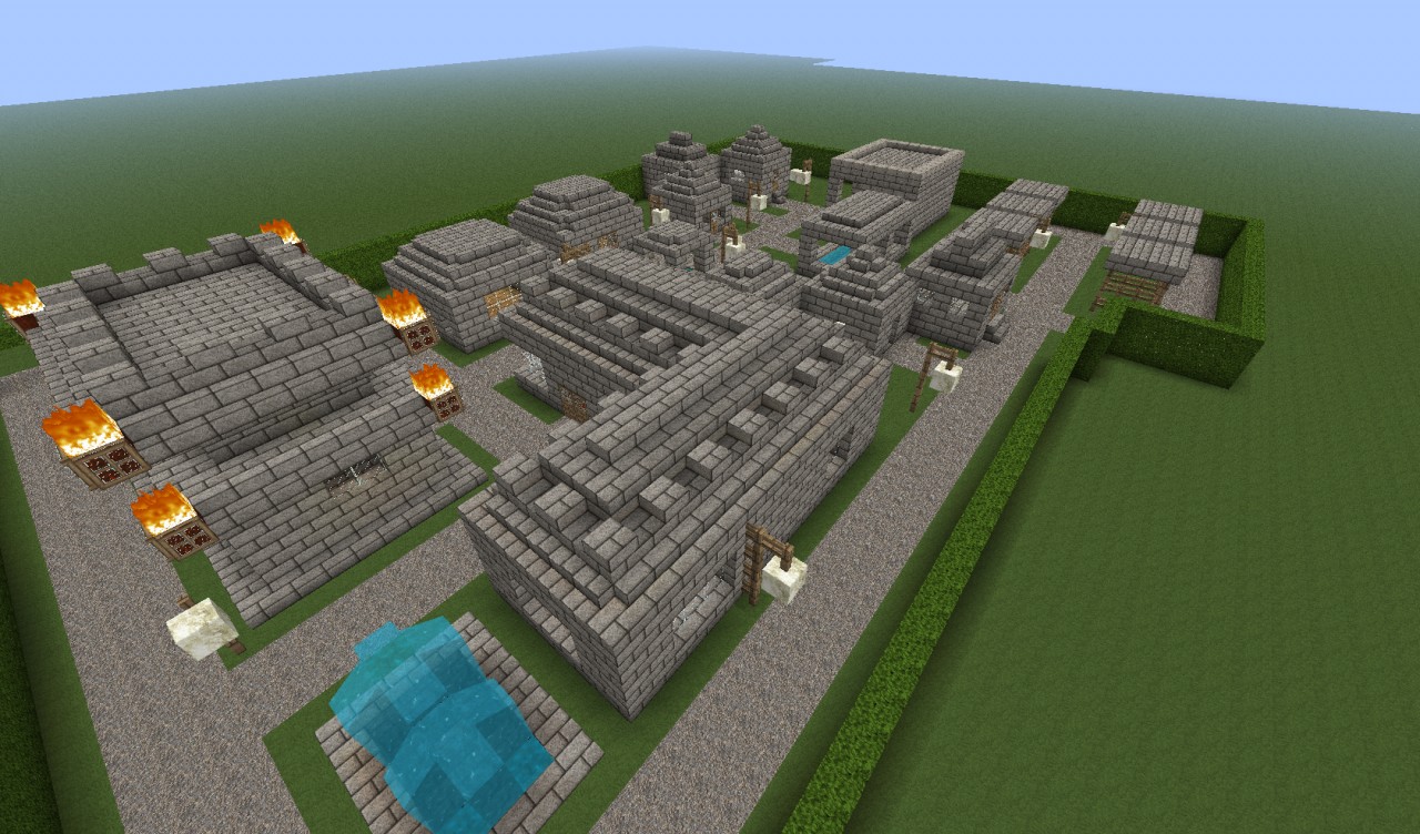 Minecraft timelaps little town and download Minecraft Map