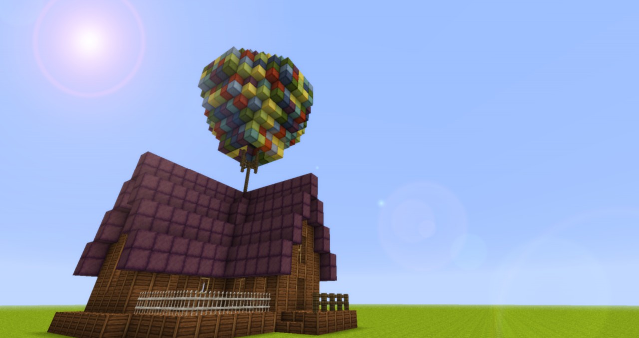 The House From The Movie UP Minecraft Map
