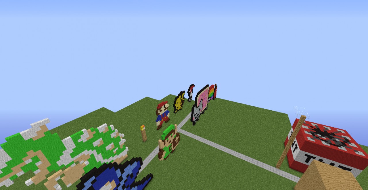 Pixel Art/Big Things Minecraft Map