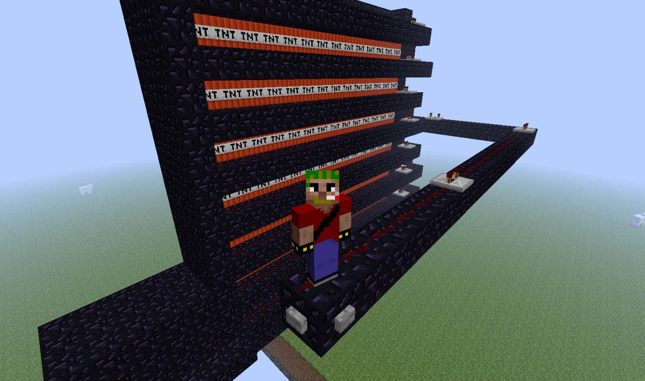 super long distance cannon Minecraft Map