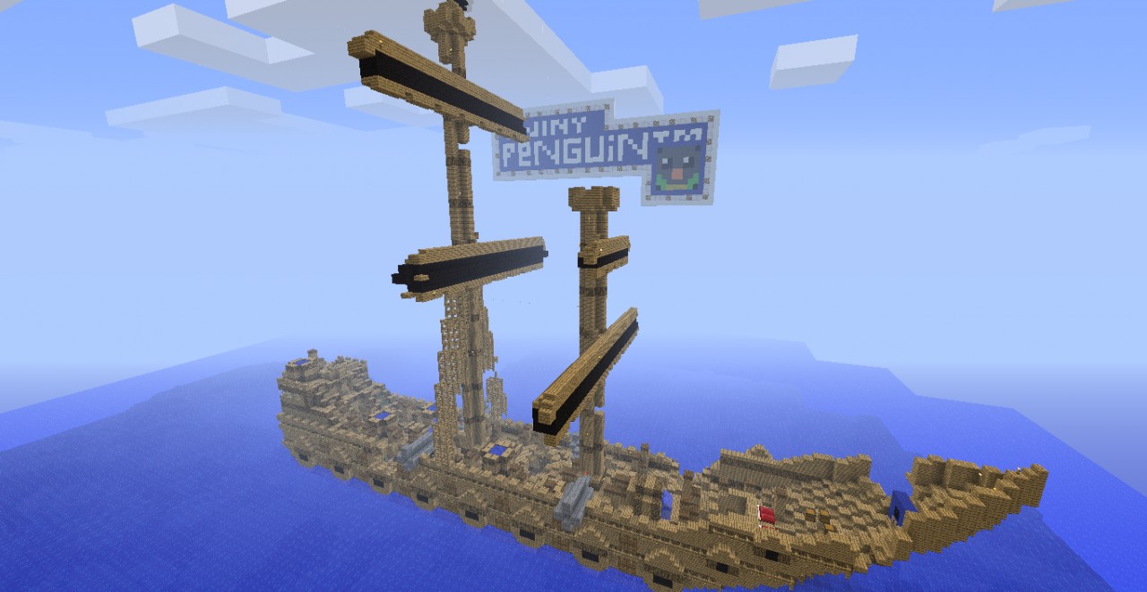 PenguinSeries | 1# | DefendYourBase | PirateShip | Minecraft Map