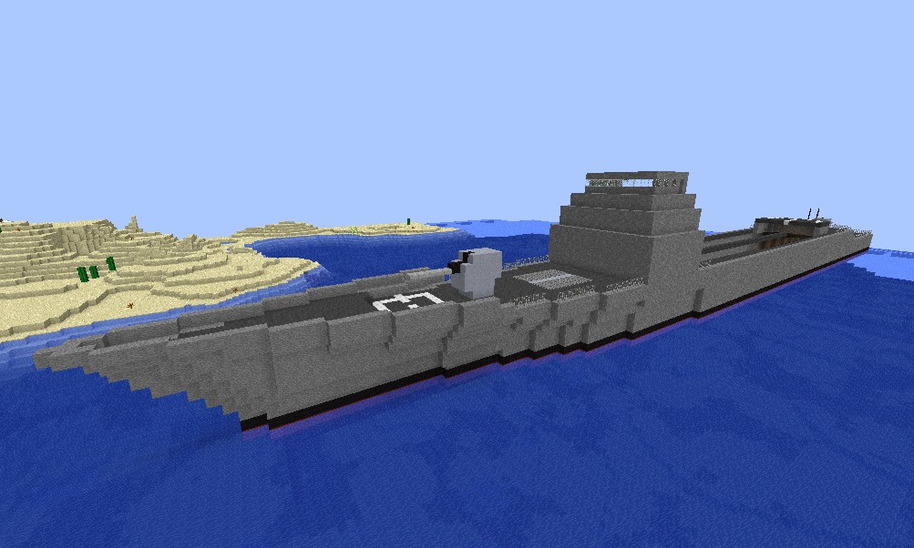 US Navy Ticonderoga class cruiser Minecraft Map