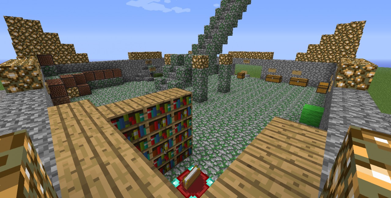 Skeletons, Zombies, Spiders and Creeper Mob Arena Minecraft Map