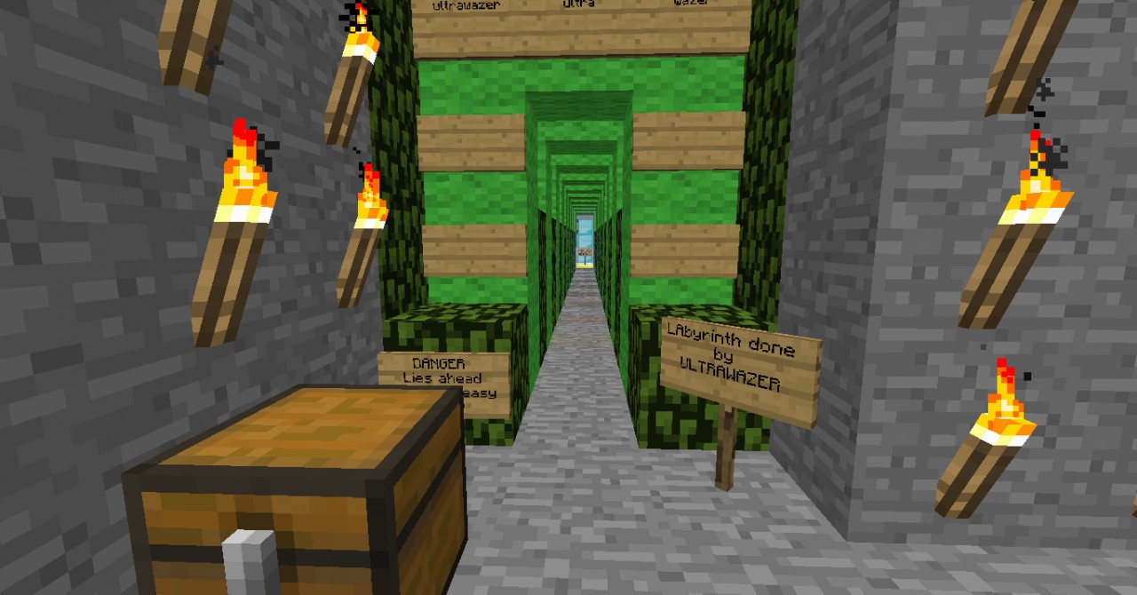 Labyrinth - Easy Level. Minecraft Map