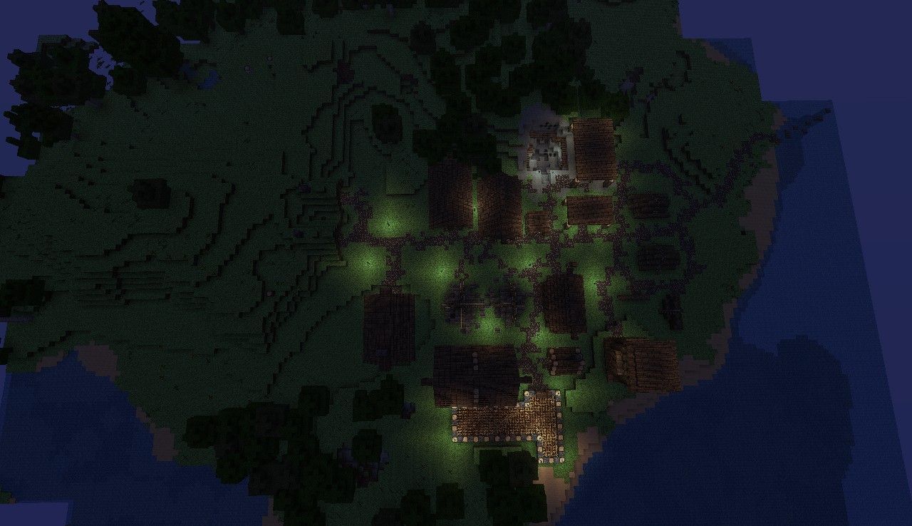 Small Village/Colony (for "Massive World" project) Minecraft Map