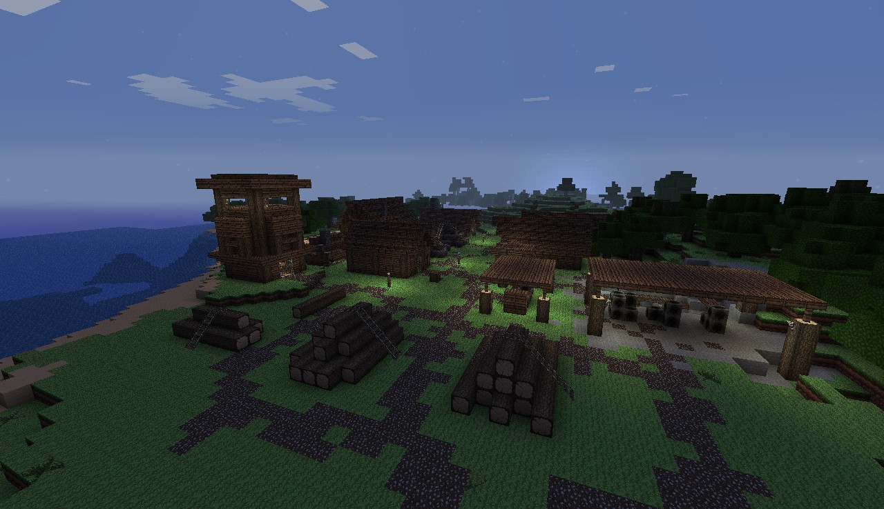 Small Village/Colony (for "Massive World" project) Minecraft Map