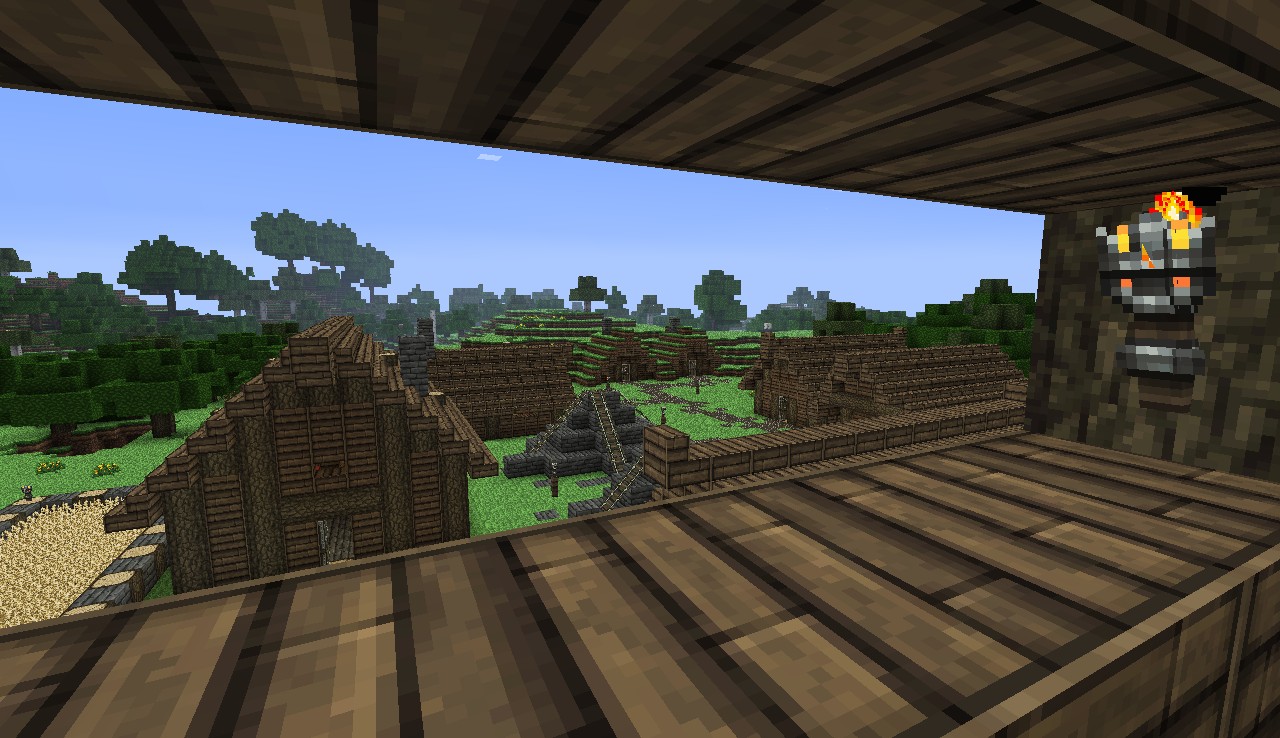 Small Village/Colony (for "Massive World" project) Minecraft Map