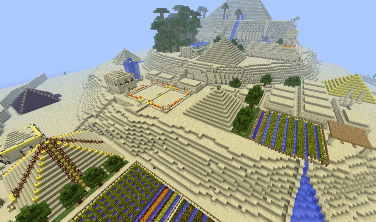 Pyramid Town Minecraft Map