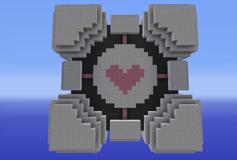 Companion Cube [ Secret Entrance ] [ 13,761 block ] Minecraft Map
