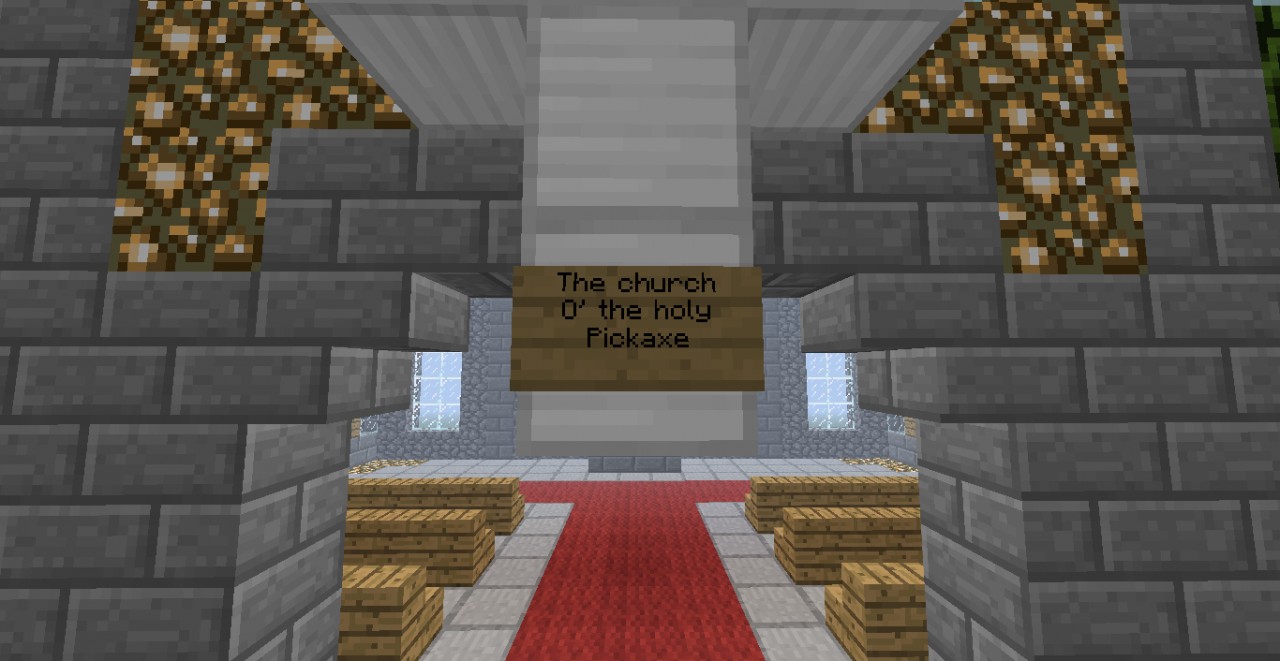 The church of the Pickaxe Minecraft Map