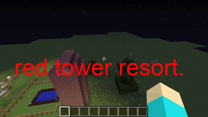 Red tower resort. Minecraft Map