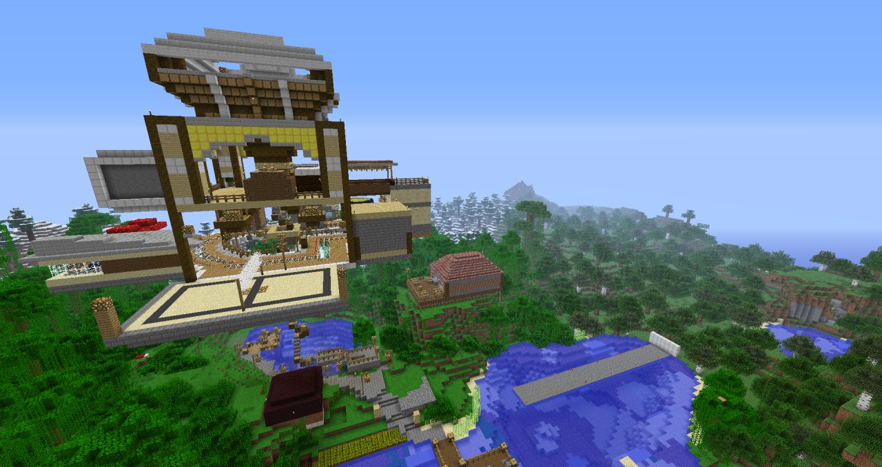 super flying battle stronghold Minecraft Map