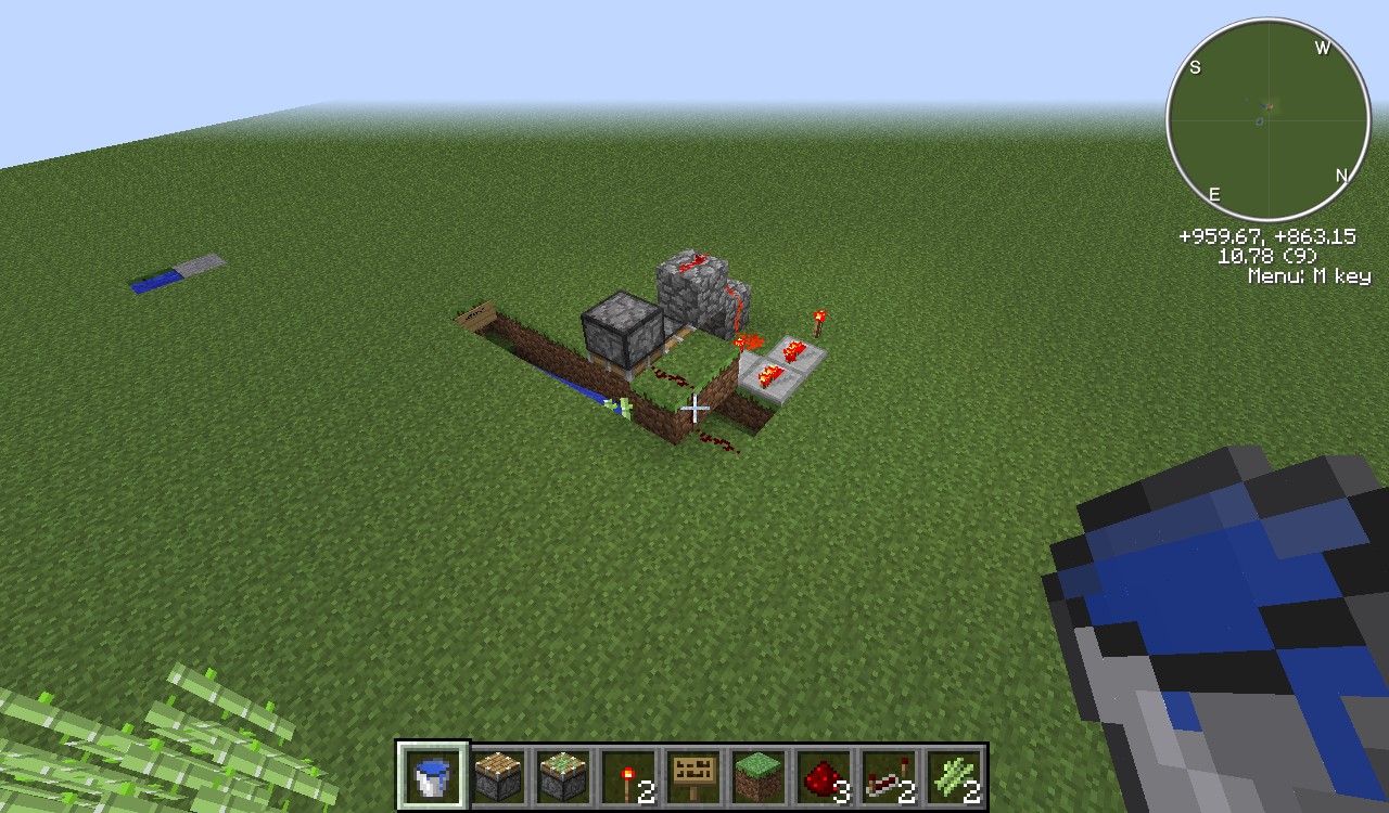 compact automatic sugarcane farm BUD switch Minecraft Map