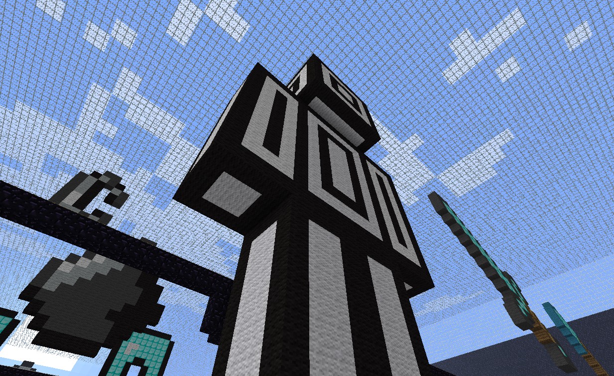 pixel art Minecraft Map