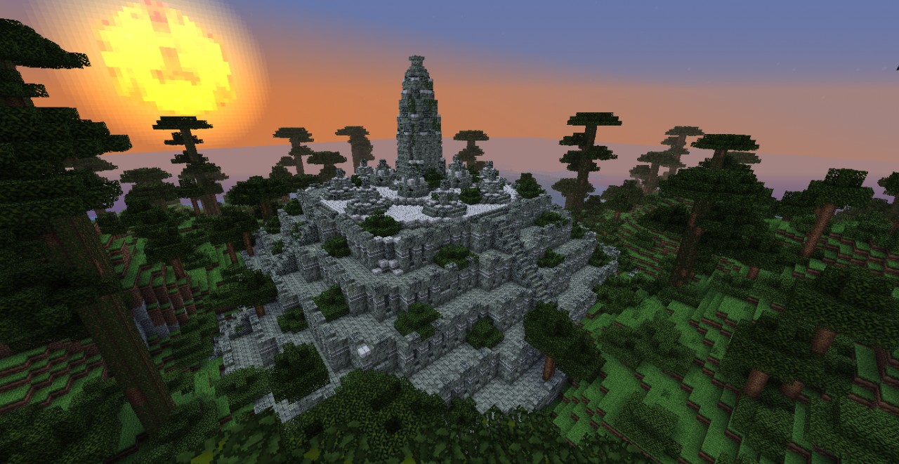 Borobudur Overgrown Minecraft Map