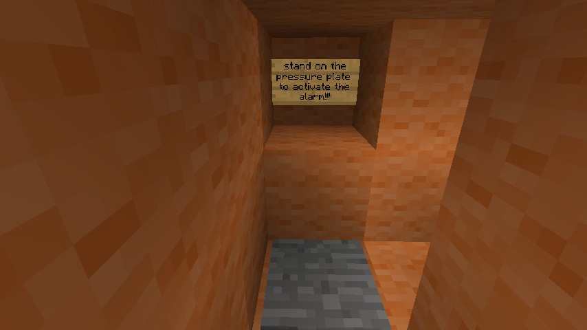 Compact alarm system Minecraft Map