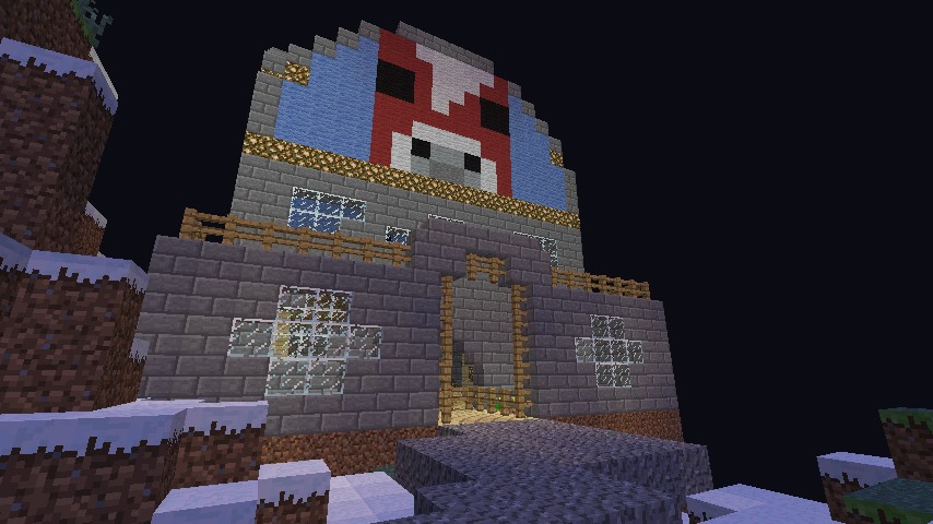 Castle in Extreme Hills biome! With Nice MOOSHROOM CASTLE! Minecraft Map