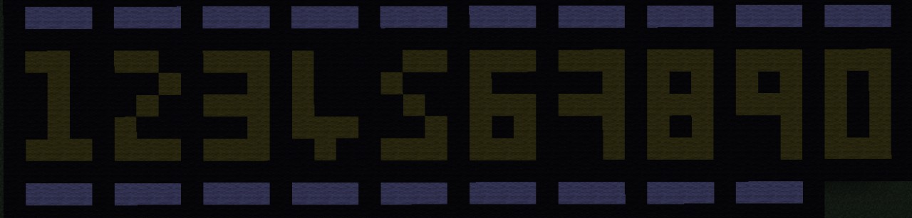 Pixel Letter Pack - 3x5 Minecraft Map