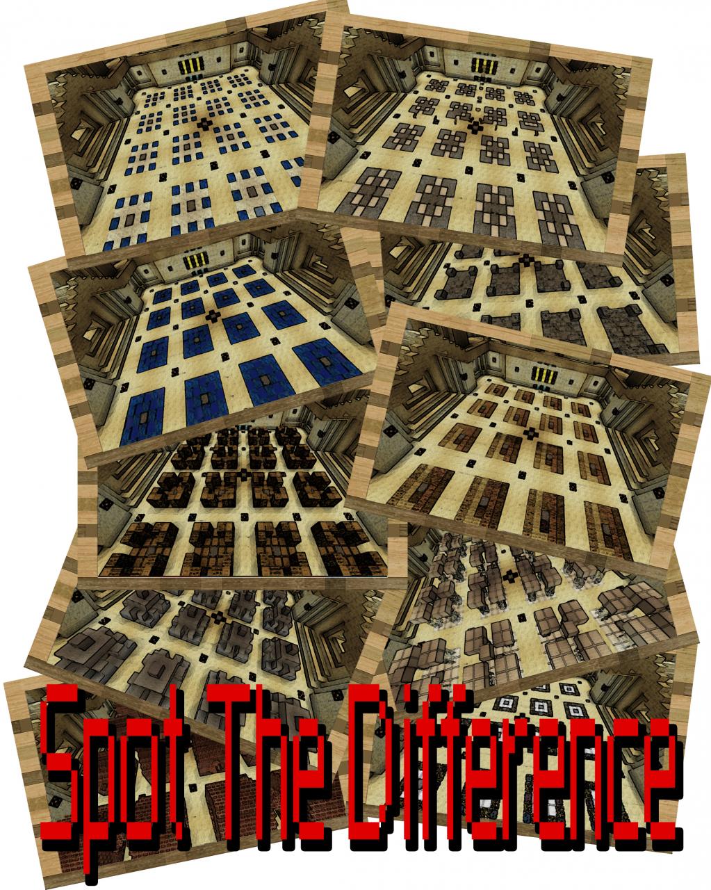 [PUZZLE] Spot The Difference ~ 2.0 ~ FOR 1.5 Minecraft Map