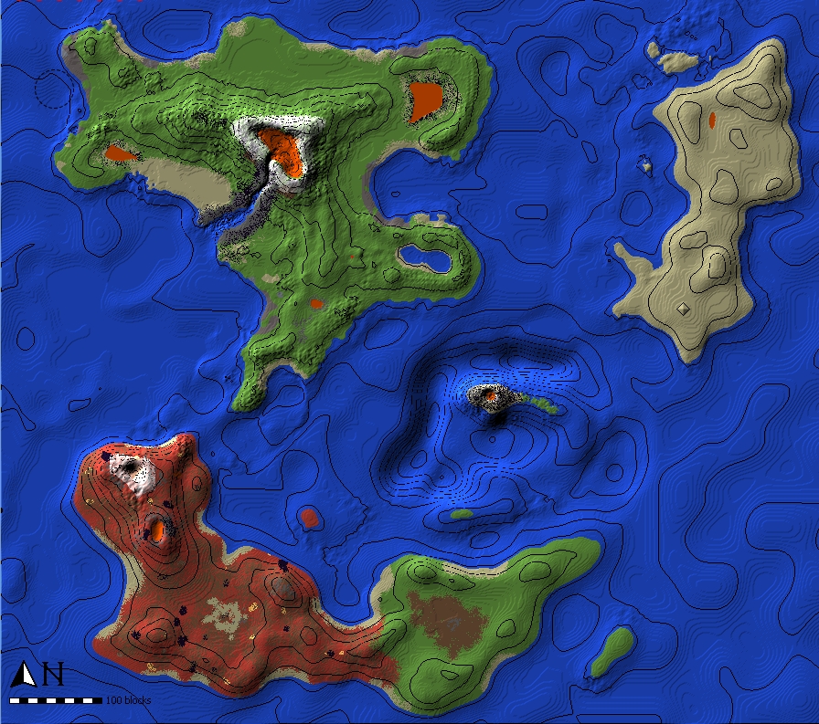 WIP Volcano Minecraft Map