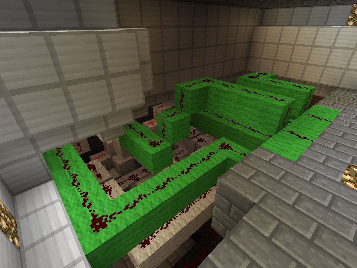 Compact Automated Minecart Station Minecraft Map