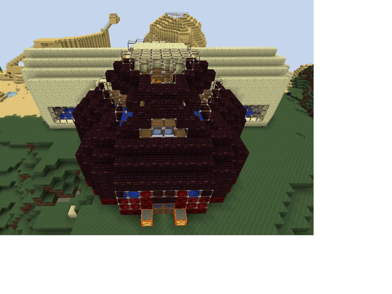 the netherend house! Minecraft Map