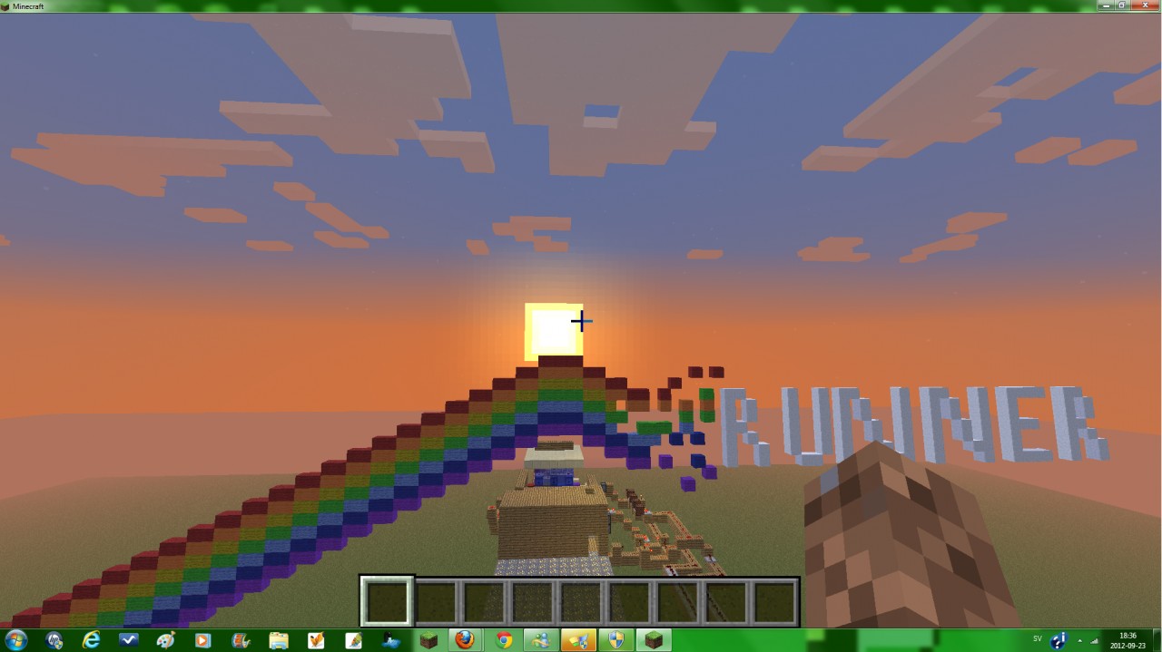 Rainbow Runner (mini game) Minecraft Map