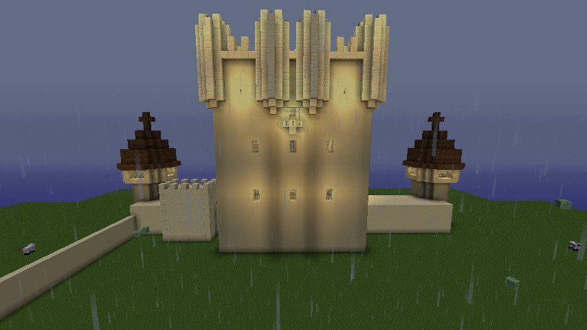 Start of a castle Minecraft Map