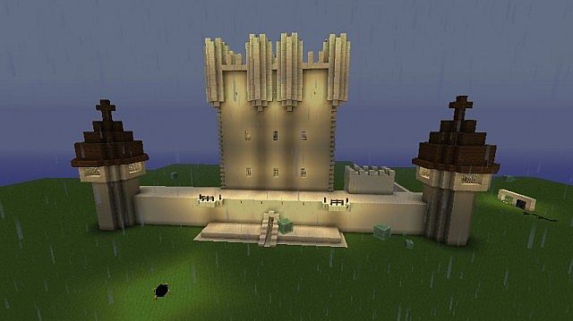 Start of a castle Minecraft Map