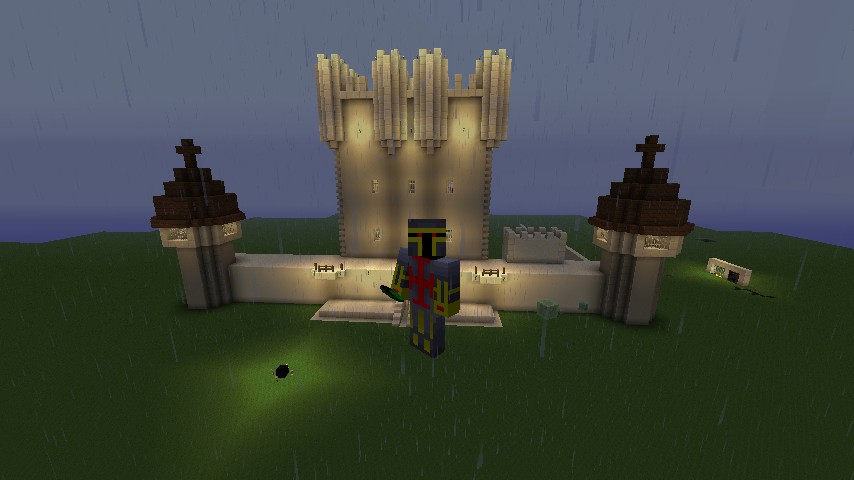 Start of a castle Minecraft Map