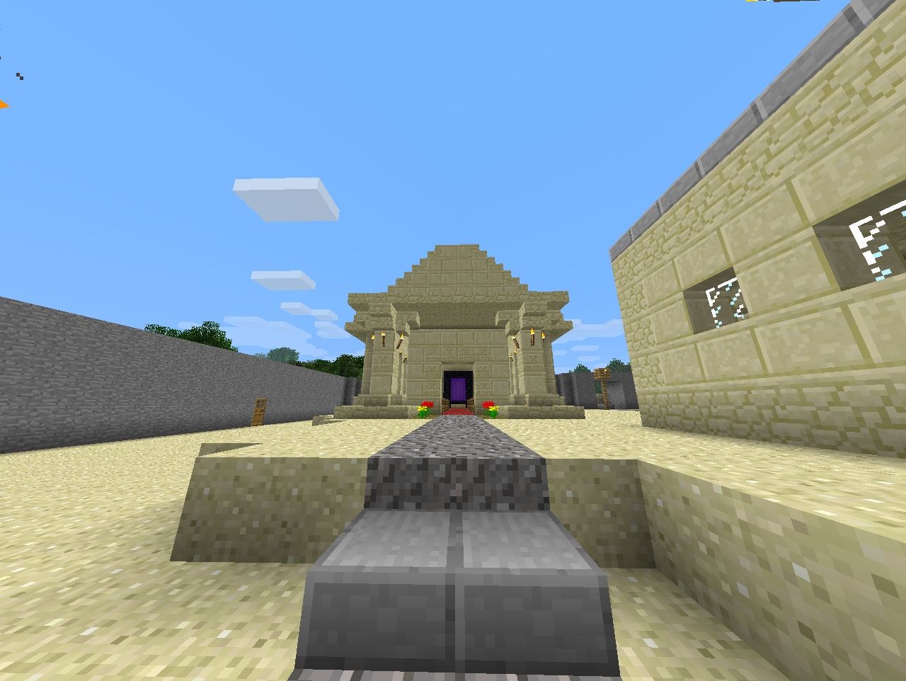 Sand Village with mob grinder include Minecraft Map