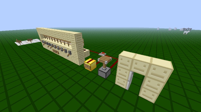 [Redstone] Compact Lever Combination Lock, Hugely Simple!!! Minecraft Map