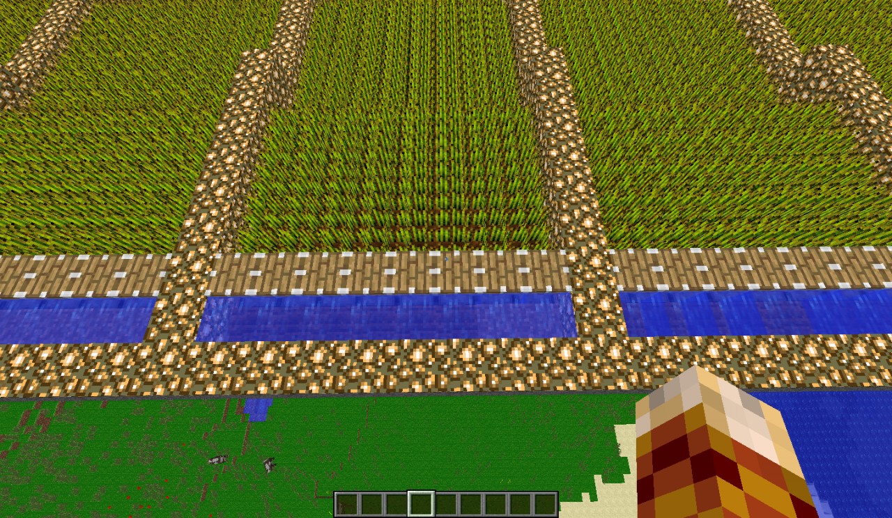 Biggest minecraft wheat farm ever Minecraft Map
