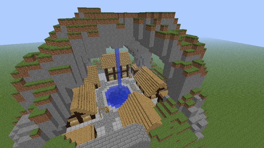 Axehood - the country [Custom Landscape] Minecraft Map