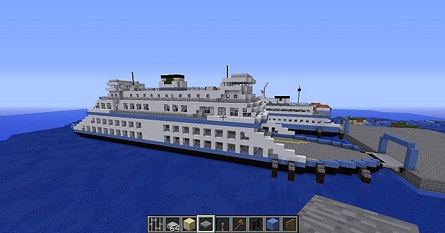 Minecraft BC Ferry - 【MV Queen Of Alberni】 Minecraft Map