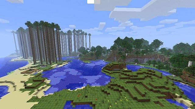 my survivl world with the big tree biome mod Minecraft Map