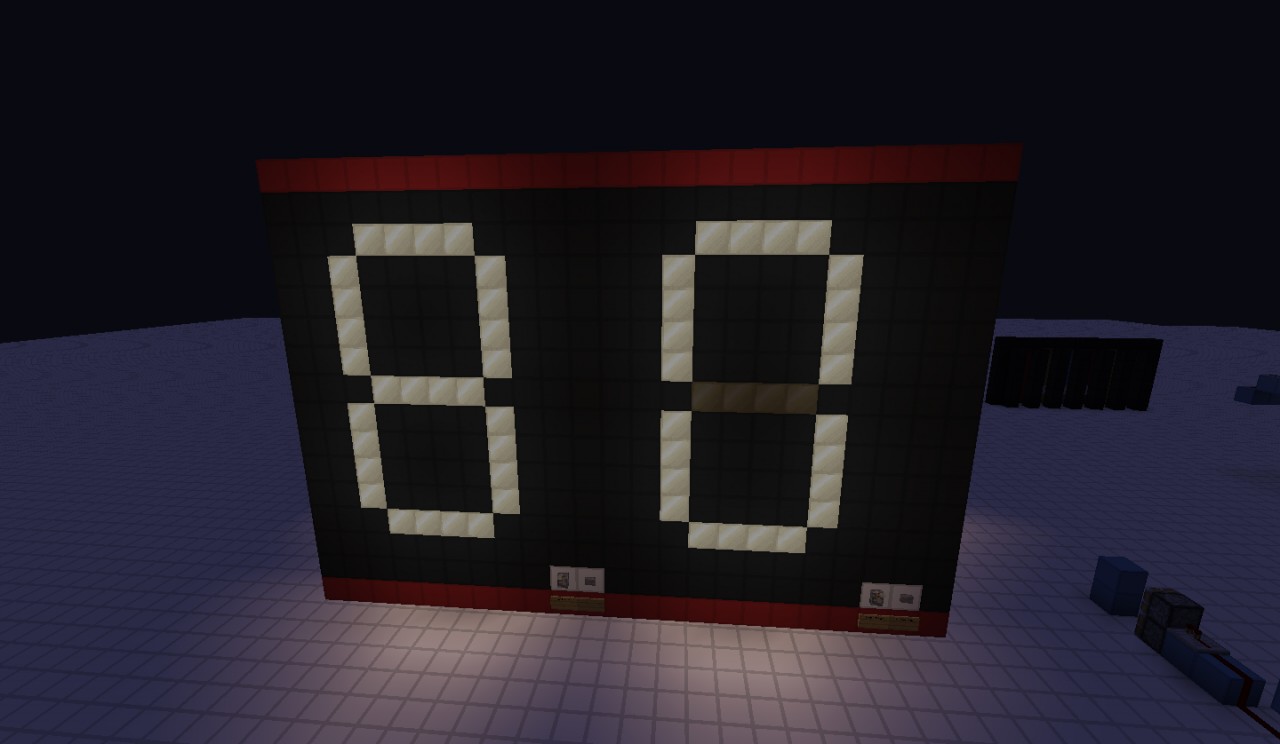 7 segment display (Extendable) Minecraft Map