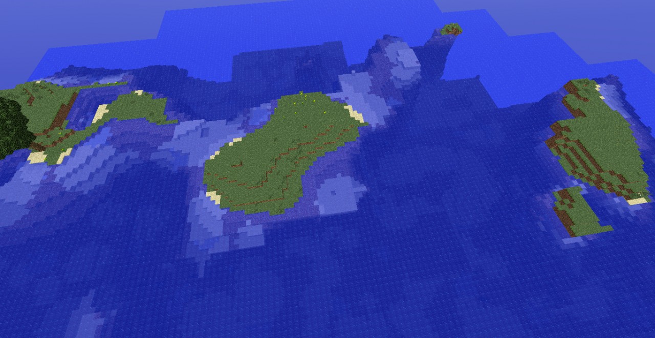 Three Survival island Minecraft Map