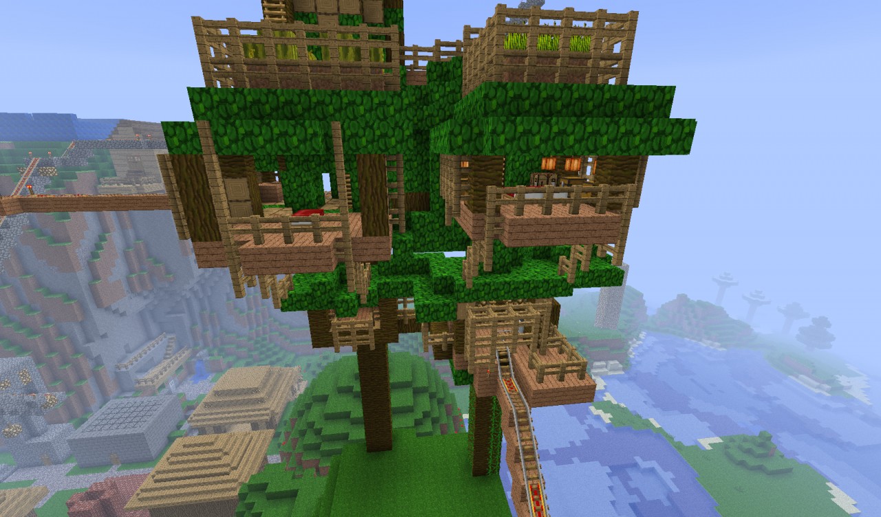 Epic Tree House (Can we get 500 Veiws! Minecraft Map