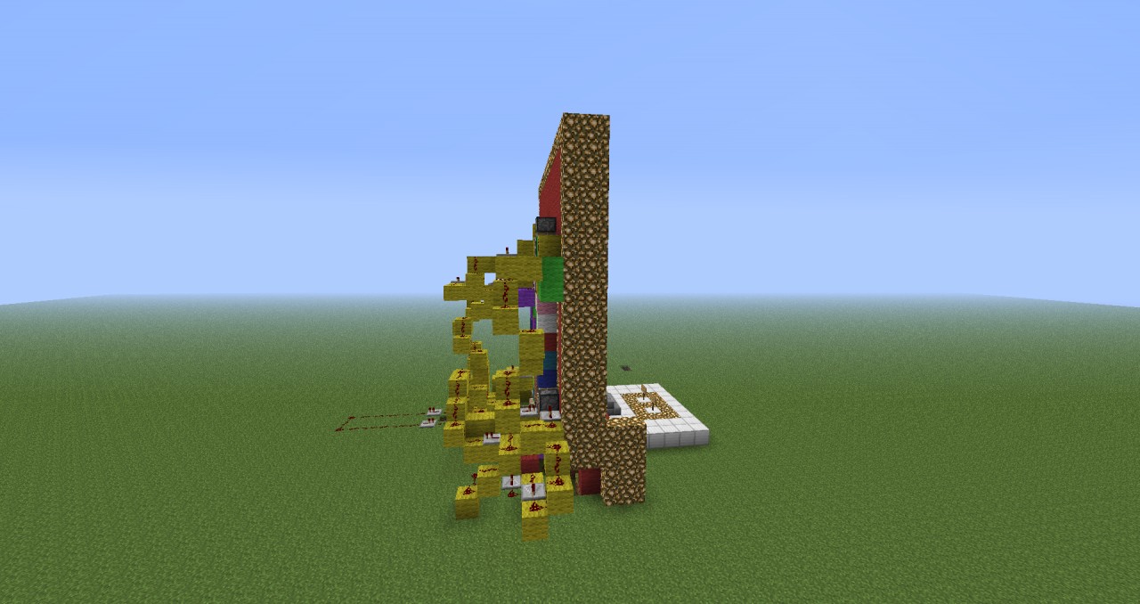 Moving wool blocks Minecraft Map