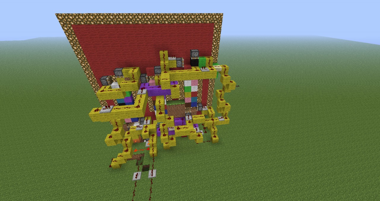 Moving wool blocks Minecraft Map