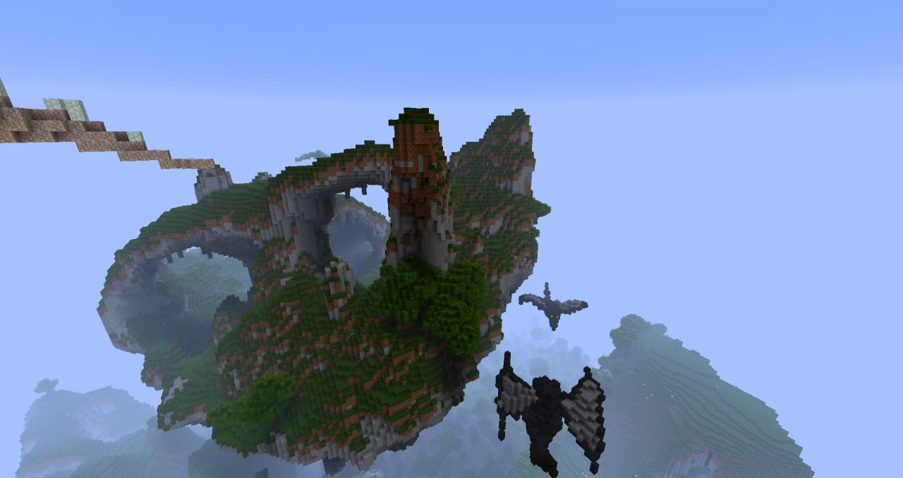 Insula Dé Sky - Home of the Wyverns Minecraft Map