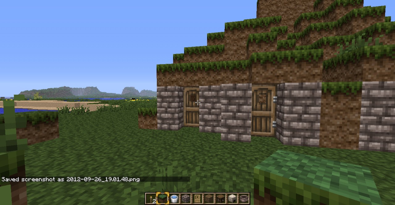houses built into a hill Minecraft Map