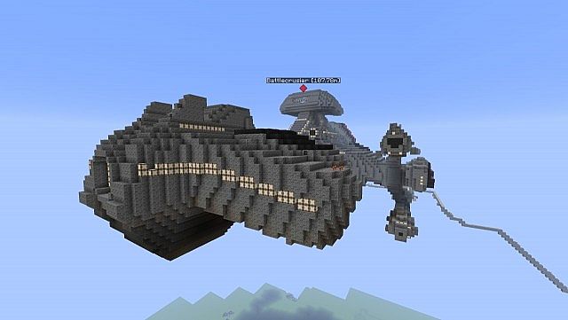 SC2 BattleCruiser with other things Minecraft Map