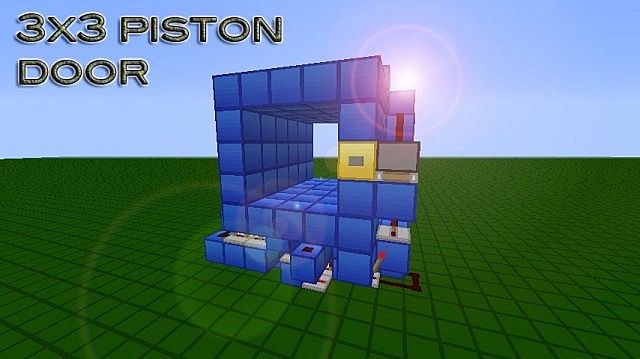 3x3 piston door Minecraft Map