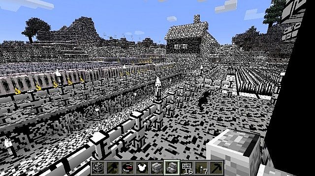 Minecraft Monochrome Greyscale Texture Pack Minecraft Texture Pack