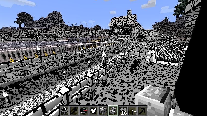 Minecraft Monochrome Greyscale Texture Pack Minecraft Texture Pack