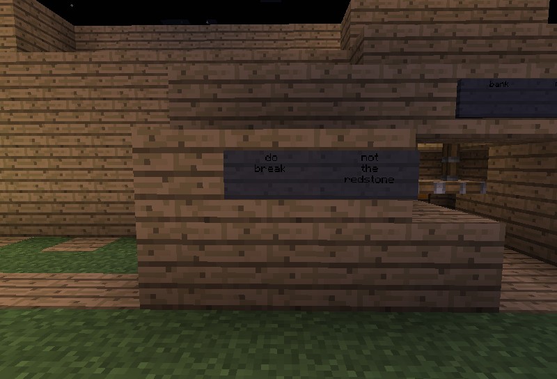 villagers despenser and bank Minecraft Map