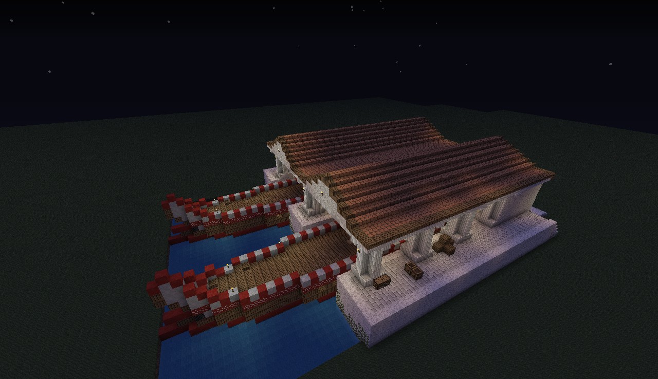 Ancient Greek Docks. Minecraft Map